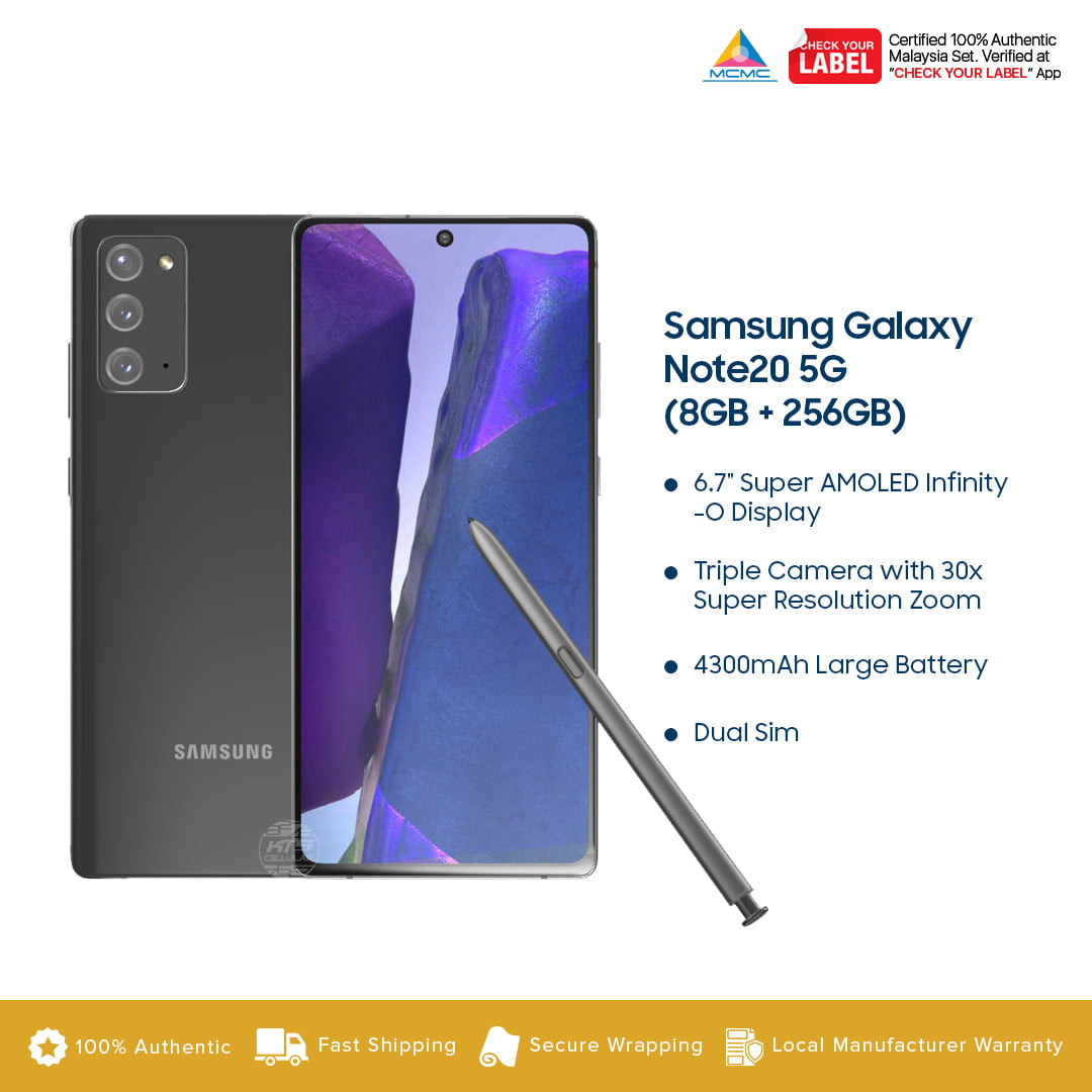 Samsung Galaxy Note 20 5G (8GB RAM + 256GB ROM) Smartphone - Original 1 ...