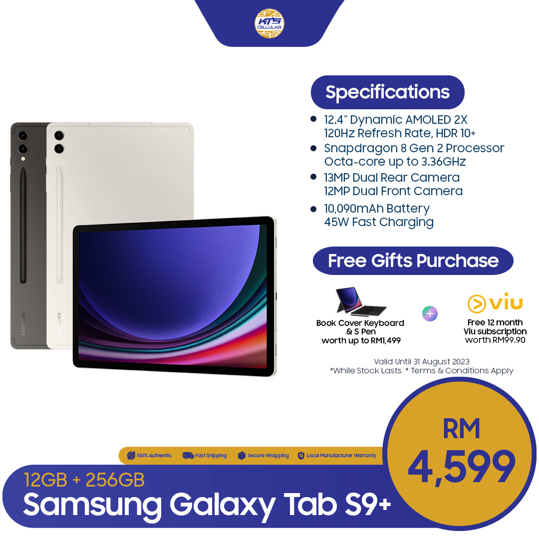 Samsung Galaxy Tab S9+ Price In Malaysia & Specs - KTS