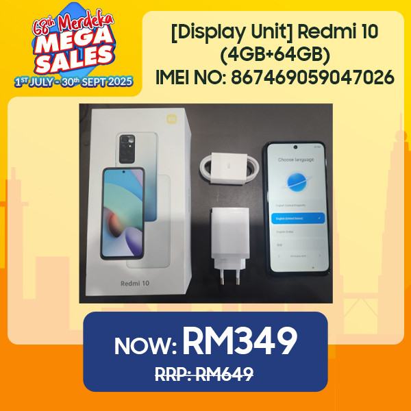 Redmi 10 Price In Malaysia & Specs [Display Unit]