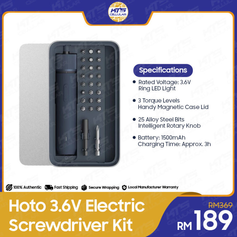 HOTO 3.6V Electric Screwdriver Kit Price In Malaysia