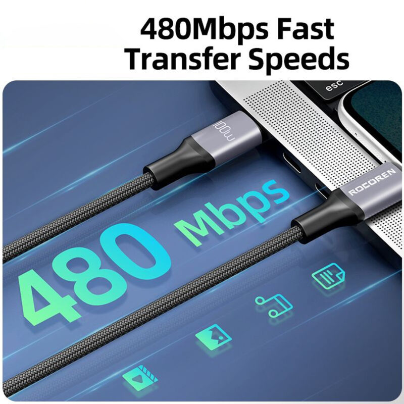 [BUNDLE DEALS] Rocoren Retro Series Fast Charge USB Cable C TO C 60W 1 ...